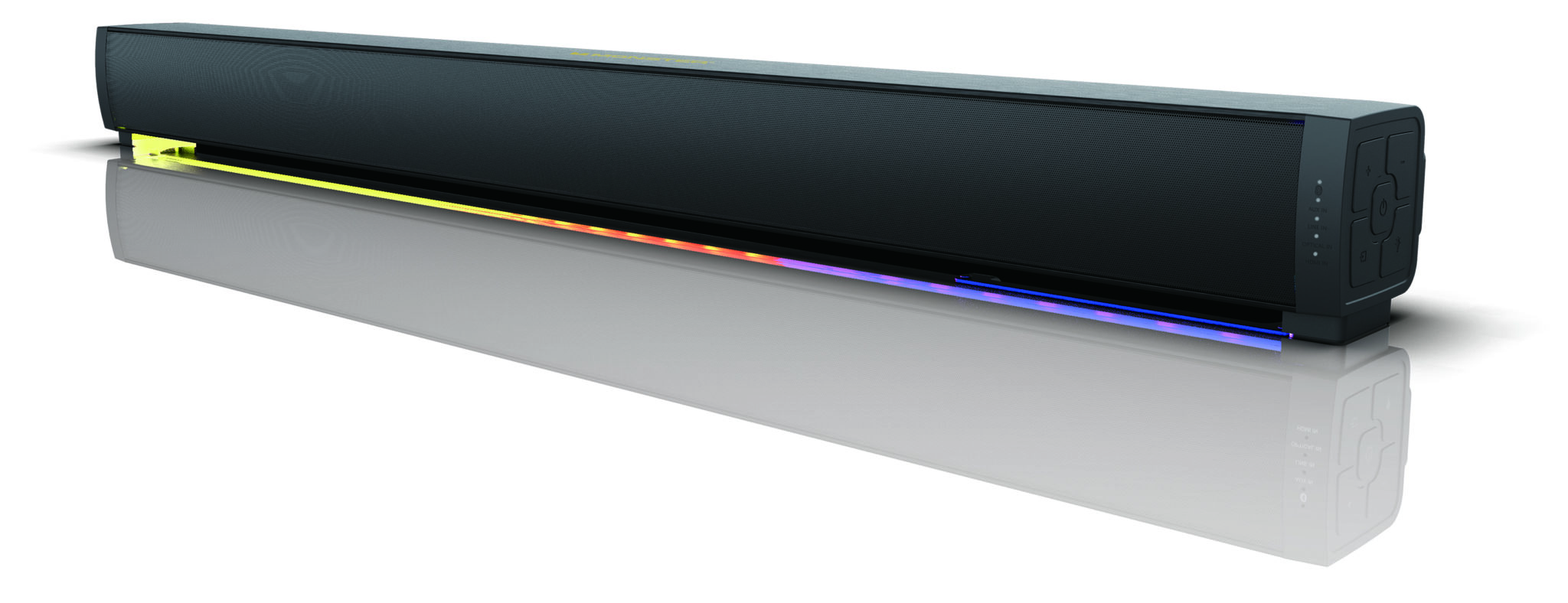 37″ BLUETOOTH 2.1 SOUND BAR – LED ACCENT LIGHTING-USB RECORDING ...